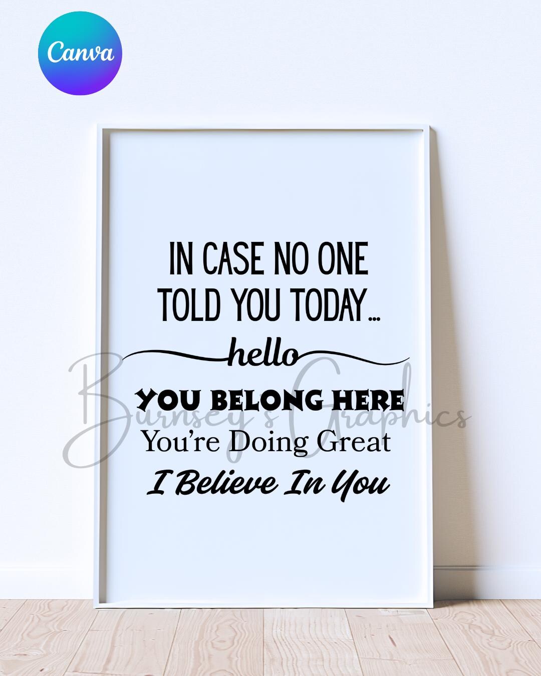 Inspirational Quote Digital File: You Belong Here PNG SVG JPG - Etsy