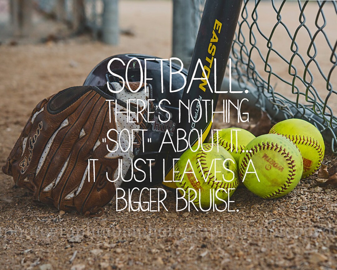 Digital Download - Bigger Bruise Softball Print - Etsy