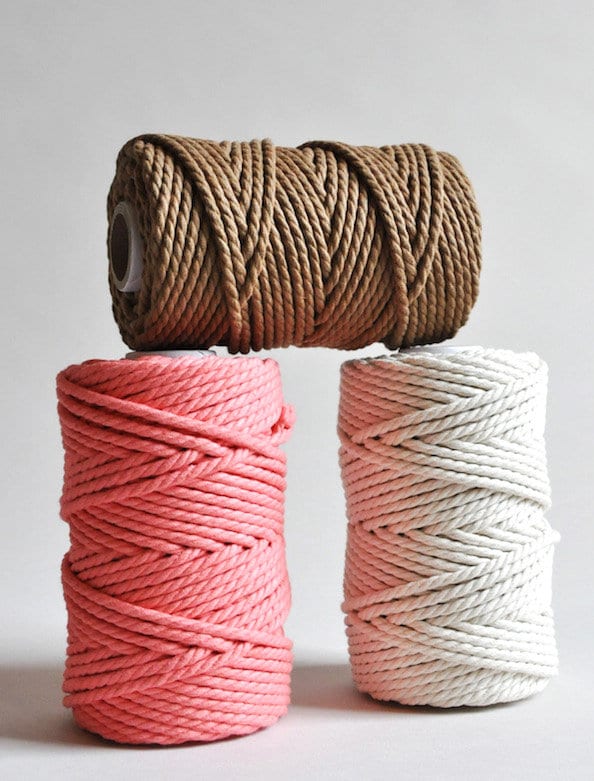 Twisted Cotton Rope Macramé Rope 4mm | Etsy