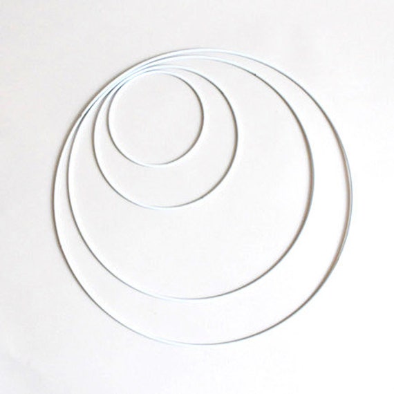 Metal Loops White Lacquered Steel Macrame Weaving Handicrafts - Etsy