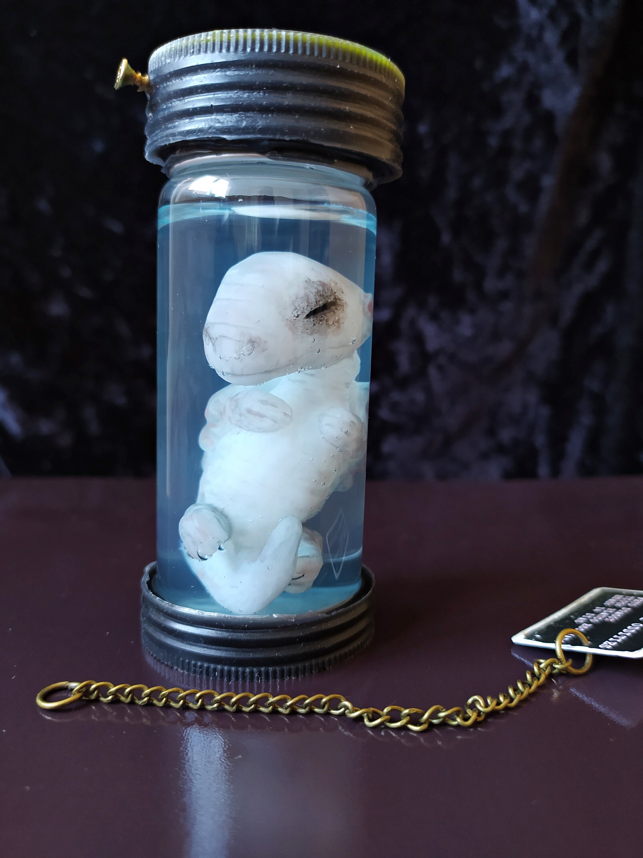 White Little Baby Dragon Fetus In Jar Foetus Test tube | Etsy