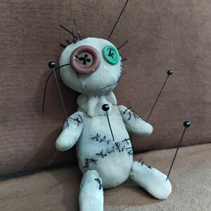 Voodoo Doll Needles Creepy Platinum Silicone Rag Sewing Pin Halloween ...