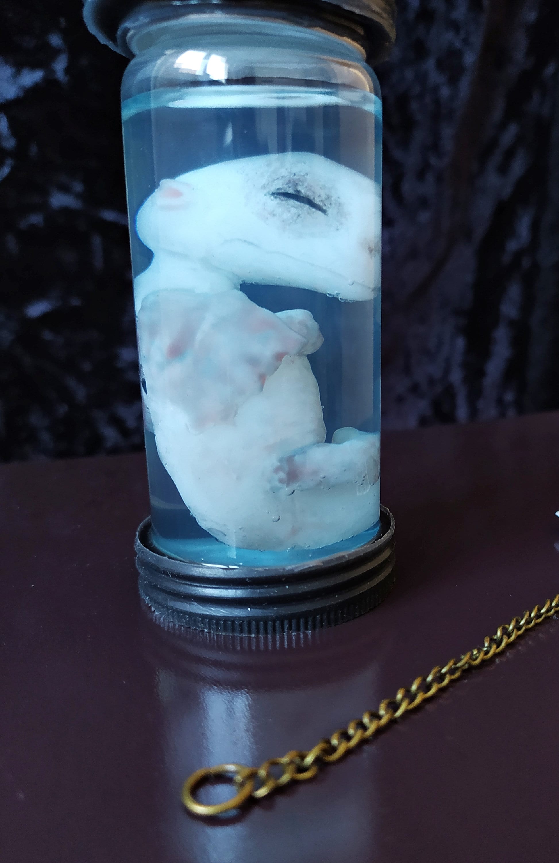 White Little Baby Dragon Fetus In Jar Foetus Test tube | Etsy
