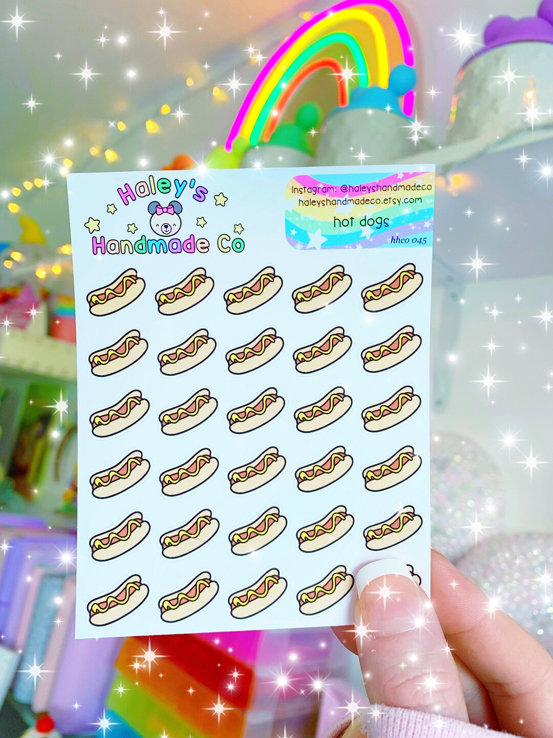 Hot Dog Stickers - HHCO 045 - Etsy