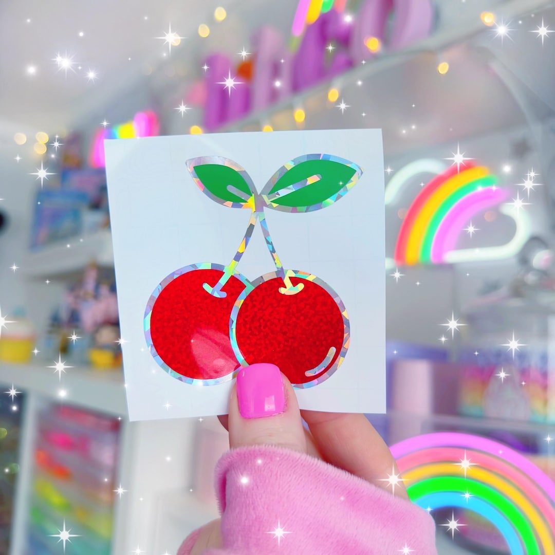 Cherries - Layered Vinyl Decal - Etsy