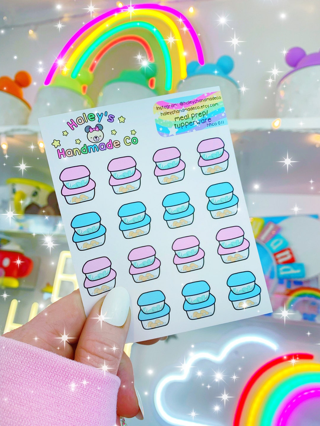 Meal Prep/tupperware Stickers - HHCO 011 - Etsy