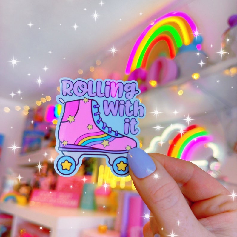 RTS Rolling With It Sticker not Waterproof - Etsy