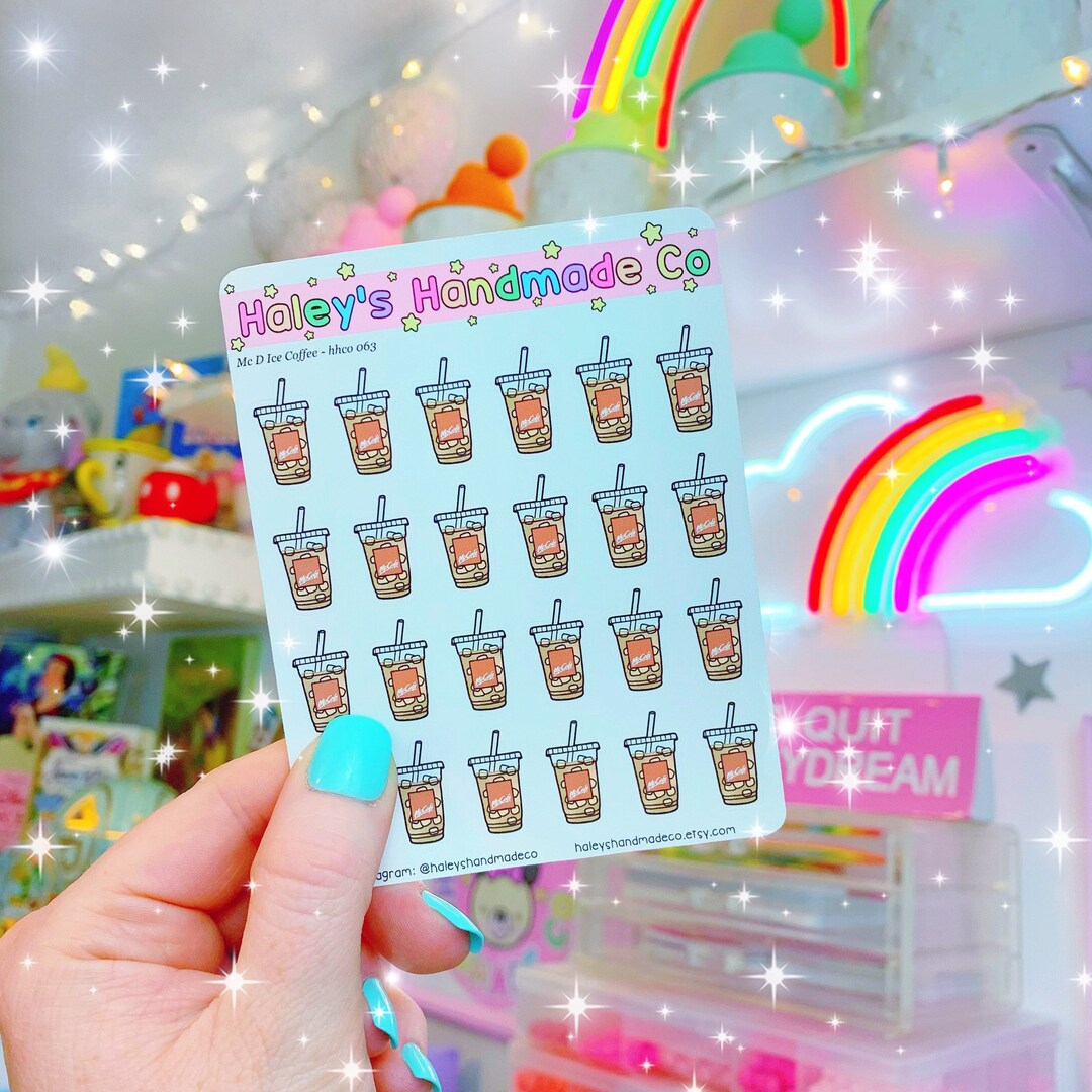 Mc D Ice Coffee Stickers HHCO 063 - Etsy