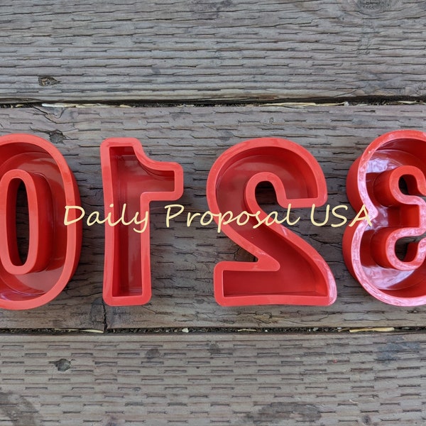 Chocolate Numbers - Etsy