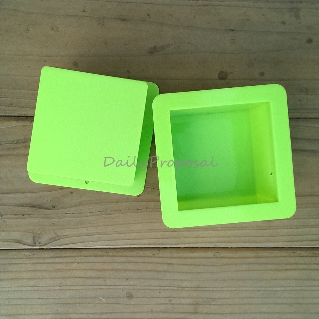 Large Square Cube Silicone Mold Bakeware Pastry Toast Loaf Cake Baking ...