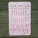 26 Large Lowercase Alphabet Letter Silicone Mold Bakeware Chocolate ...