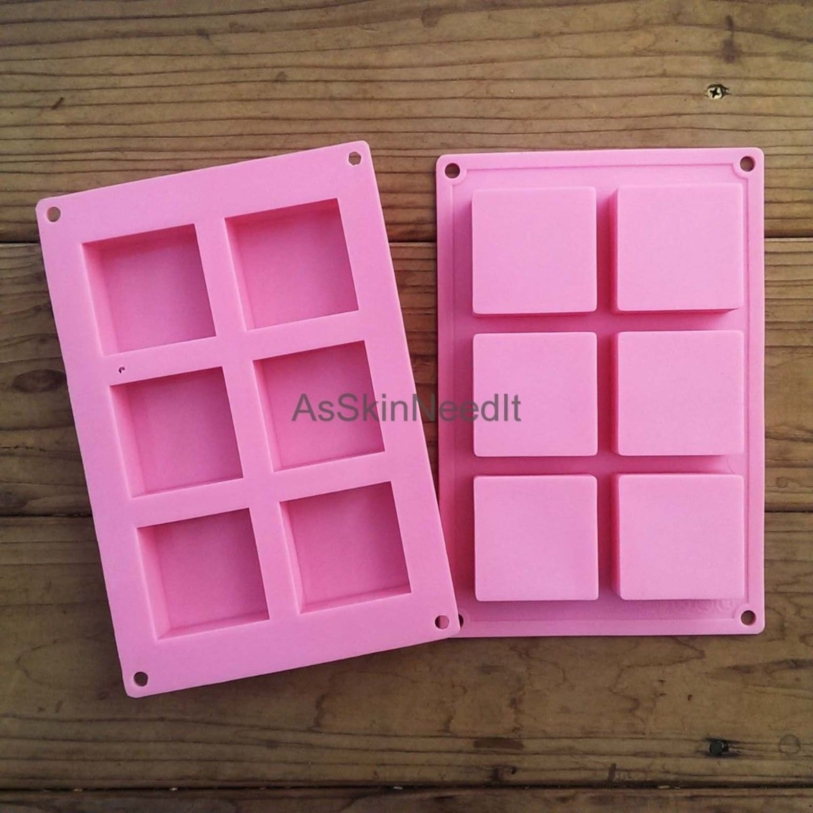 6 Cavity Square Bar Silicone Mold Bakeware Baking Brownie Cake | Etsy