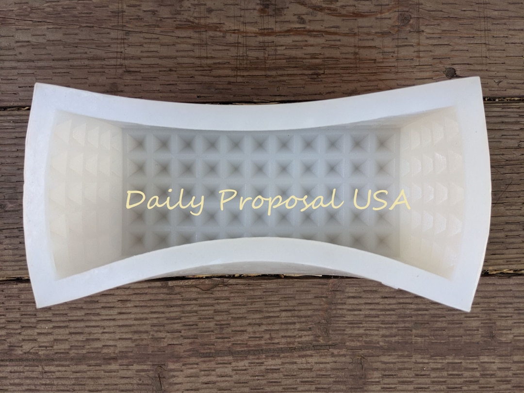 Large Spike Stud Surface Rectangle Mould Tray Silicone Mold Candle ...