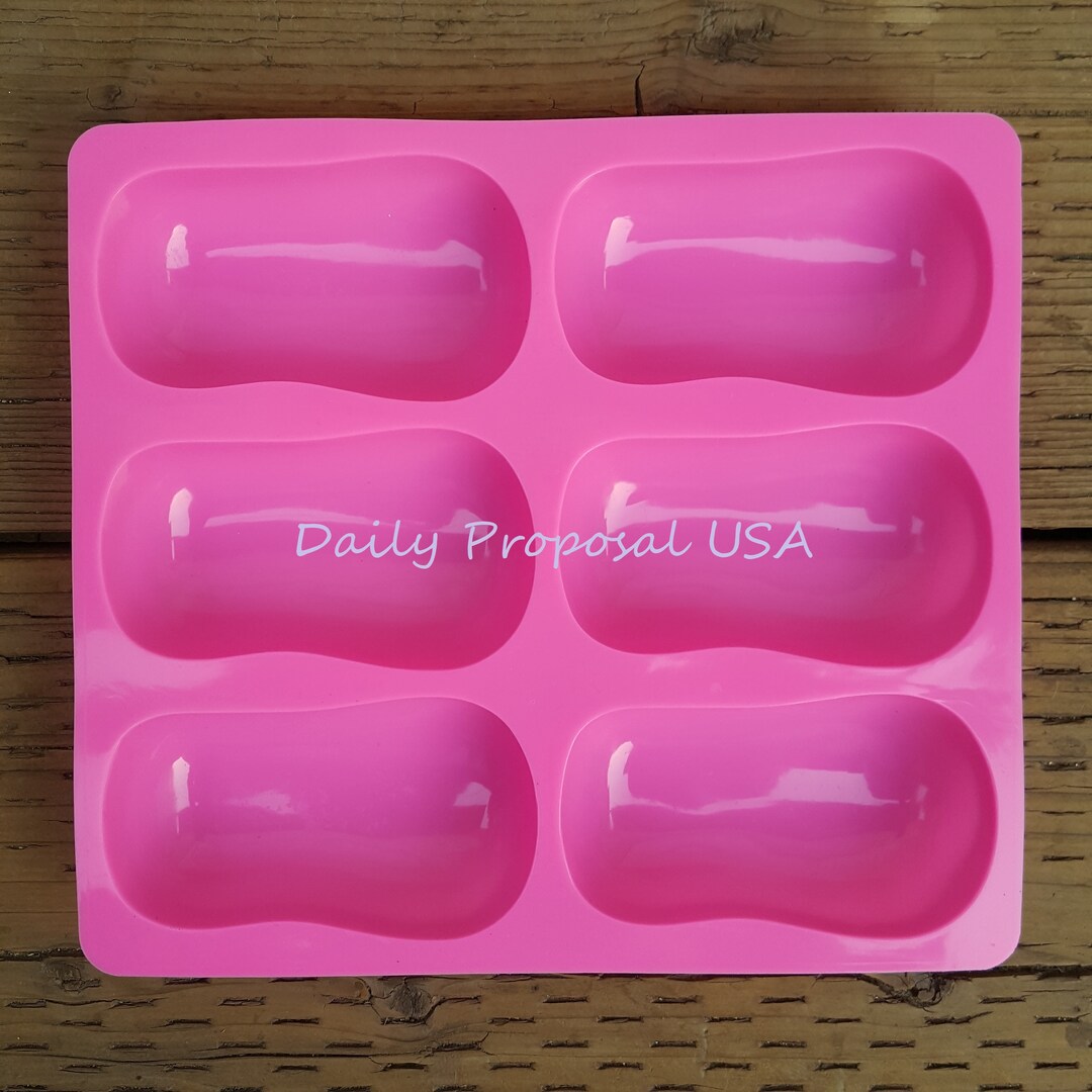 FINAL SALE 6 Cavity Rock Silicone Mold Soap Making Pastry - Etsy