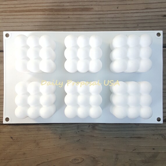 6 Large Molecule Square Cloud Bubble Mould Tray Silicone Mold - Etsy