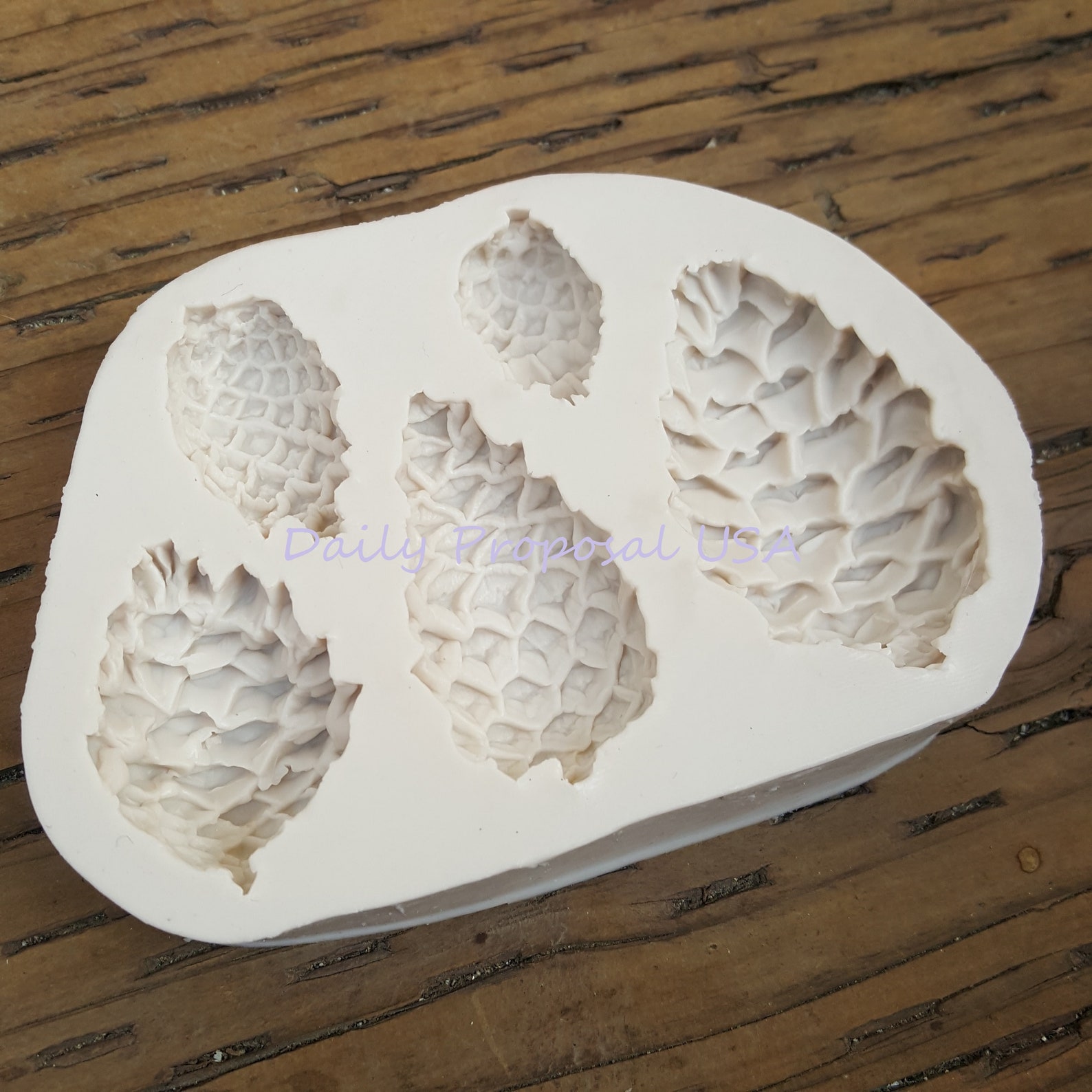 3 or 5 Small Pine Cone Silicone Embossing Mold Large Medium - Etsy