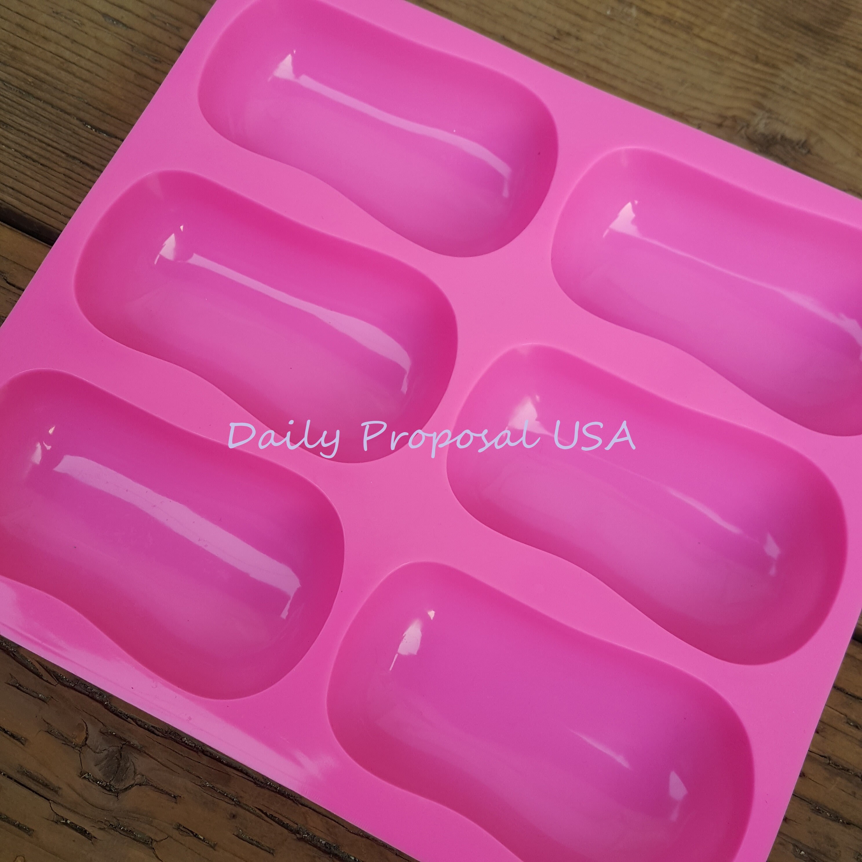 FINAL SALE 6 Cavity Rock Silicone Mold Soap Making Pastry - Etsy