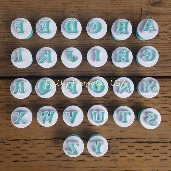 Fondant Letter Cutters - Etsy