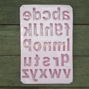 26 Large Lowercase Alphabet Letter Silicone Mold Bakeware Chocolate ...