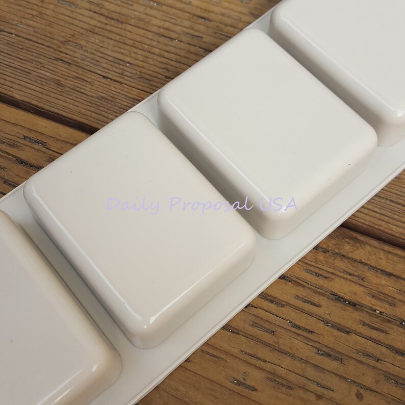 4 Cavity Rounded Corner Rectangle Silicone Mold Soap Making - Etsy