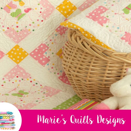 Easy PDF Quilt Pattern Digital Simple Girl Baby Kids - Etsy