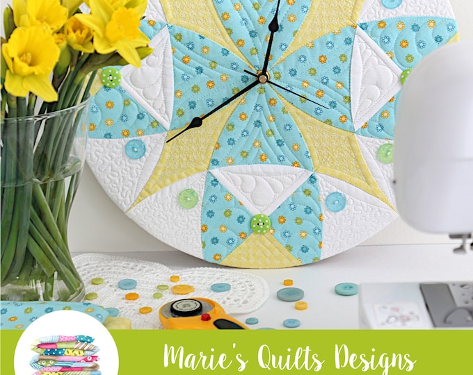 PDF Quilt Clock Pattern Modern Patchwork Digital Home - Etsy