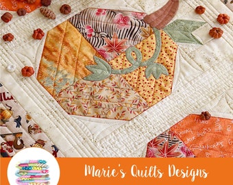 Sweet Carrot Table Runner Pattern PDF Block Quilt Easter | Etsy