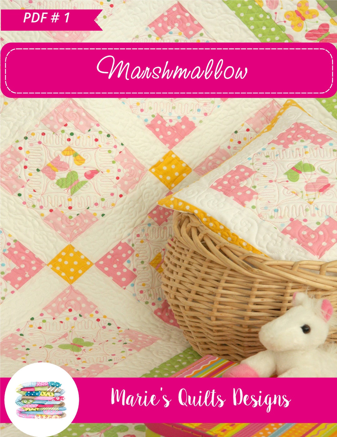 Easy PDF Quilt Pattern, Digital, Simple, Girl, Baby, Kids, Tutorial - Etsy