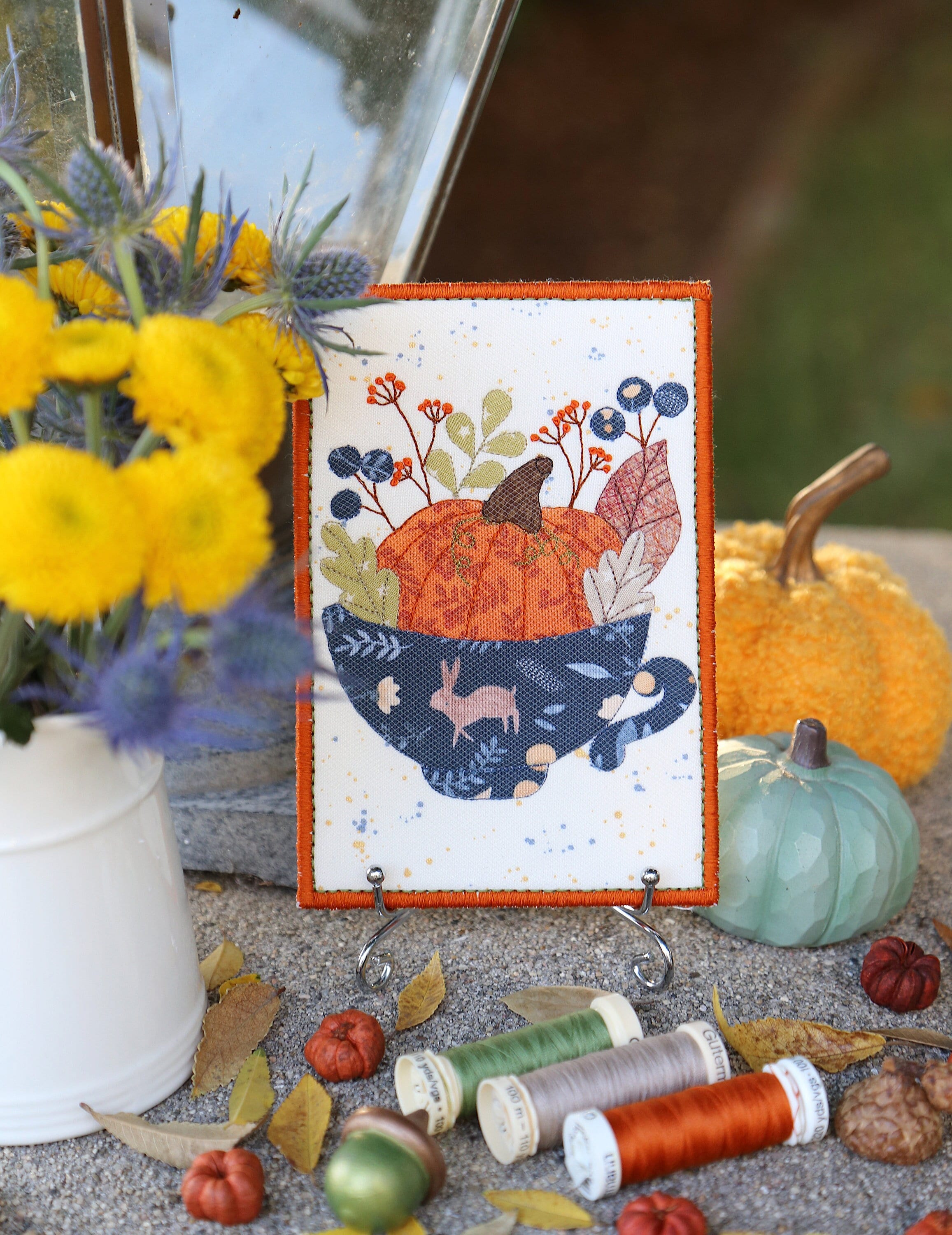 Fabric Postcard Quilt KIT Fabric Pattern fall - Etsy