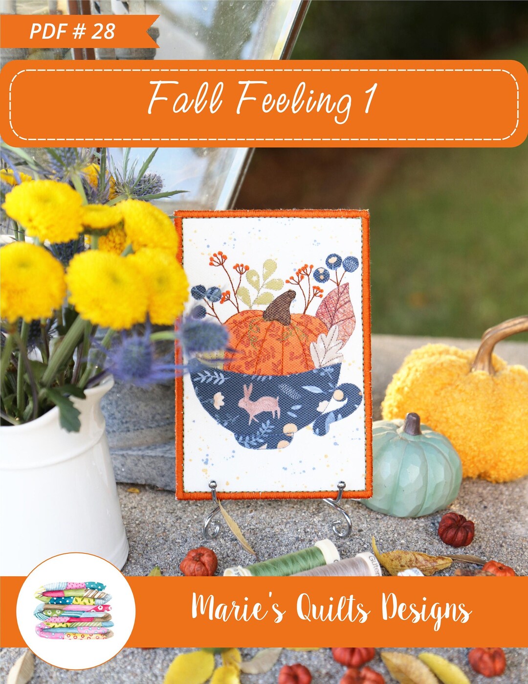 Fabric Postcard PDF Digital Quilt Block Applique Sewing Pattern ...