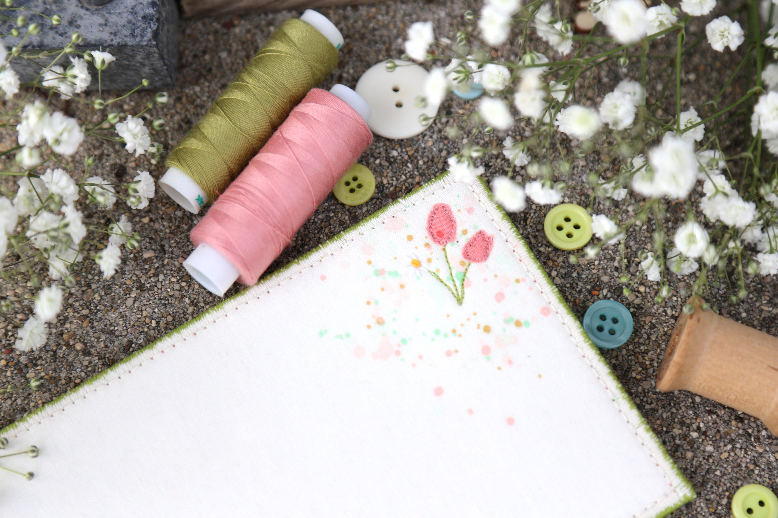 Fabric Postcard PDF Digital Quilt Block Applique Sewing Pattern ...