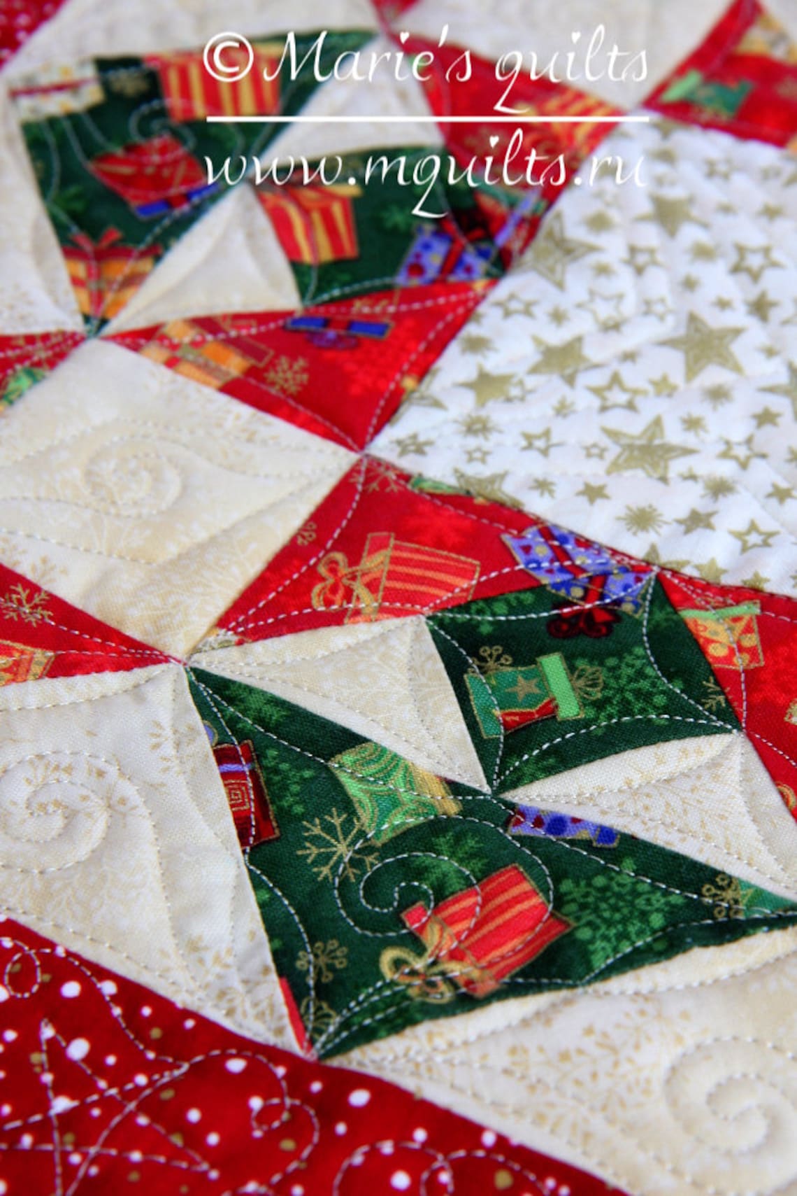 PDF Christmas Star Block Quilt Pattern Digital Easy Simple | Etsy