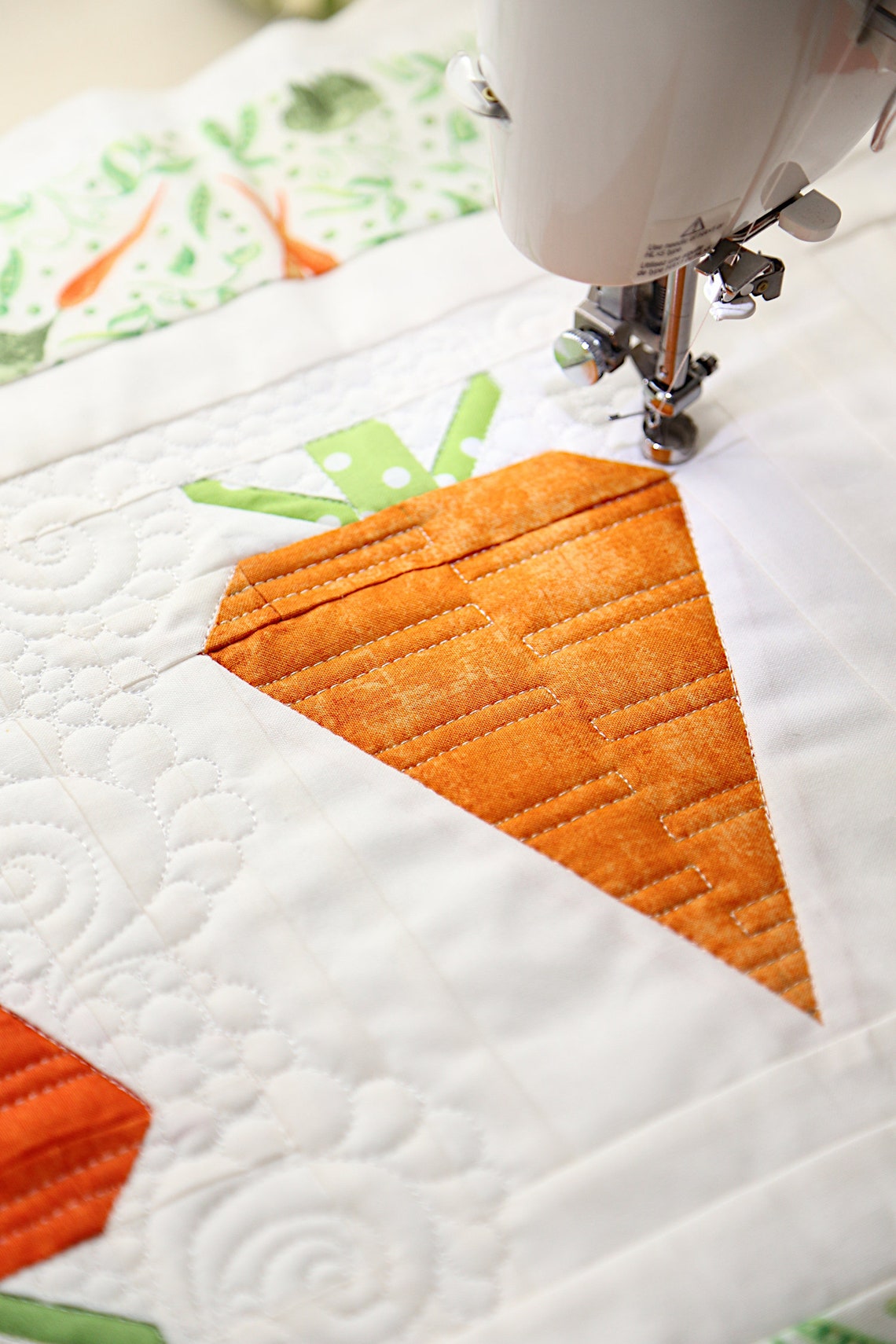 Sweet Carrot Table Runner Pattern PDF Digital, Block Quilt , Easter ...