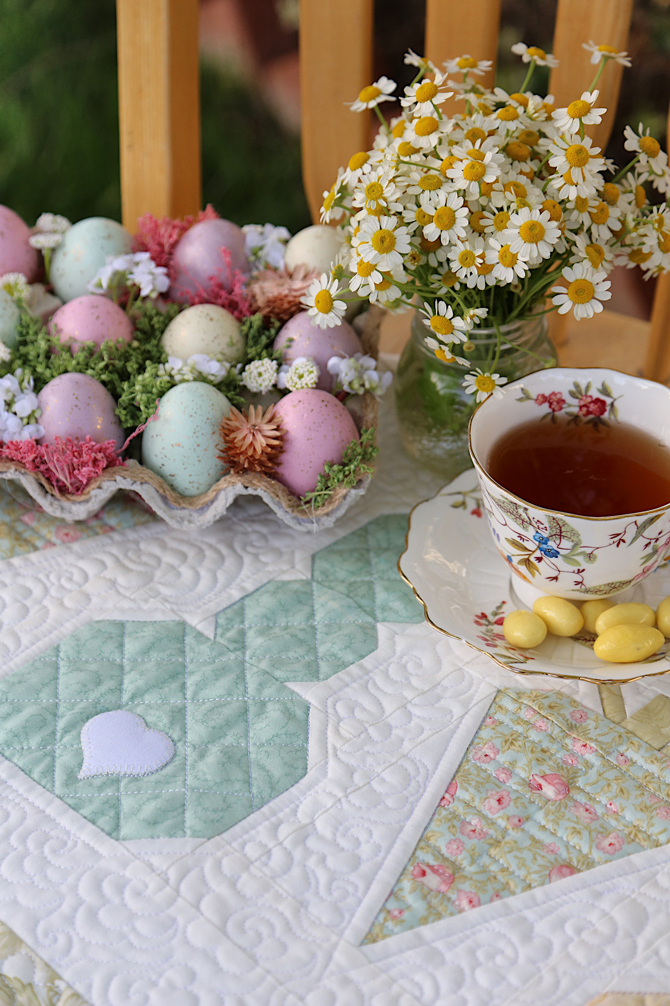Easter Spring Bunny Carrot Applique Table Runner Pattern PDF - Etsy