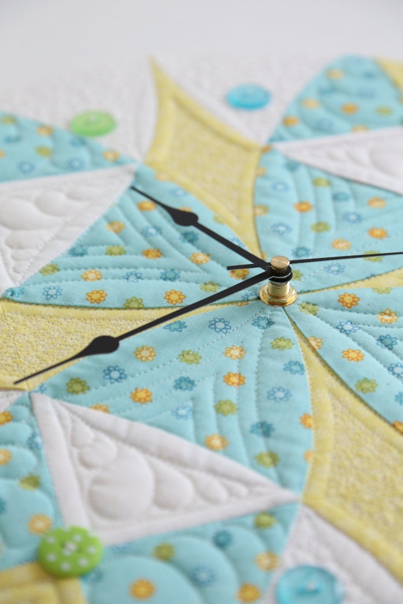 PDF Quilt Clock Pattern, Modern, Patchwork, Digital, Home Decor, Sewing ...