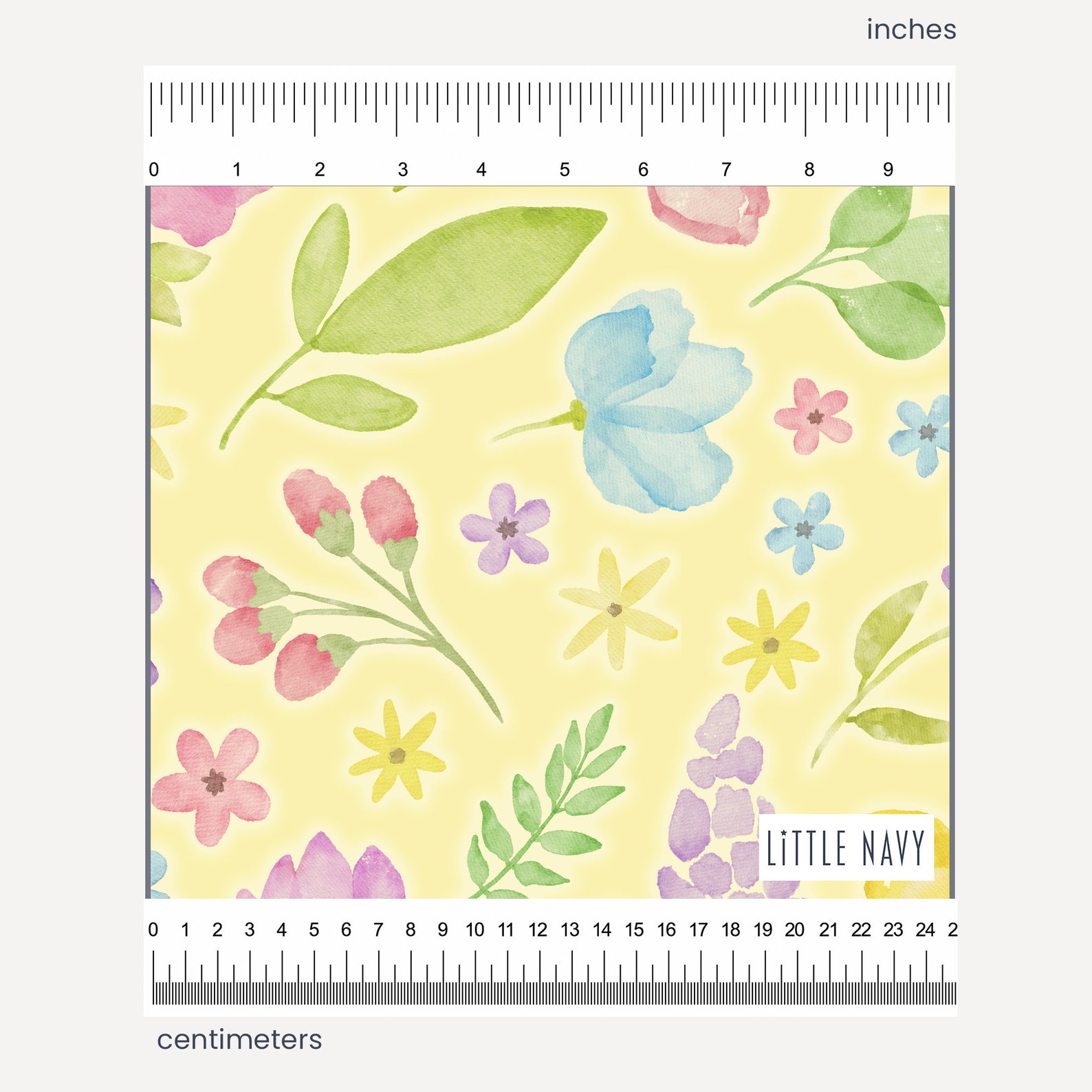 Happy Floral Fabric Yellow, Minky Fabric, Minky by the Yard, Minky ...