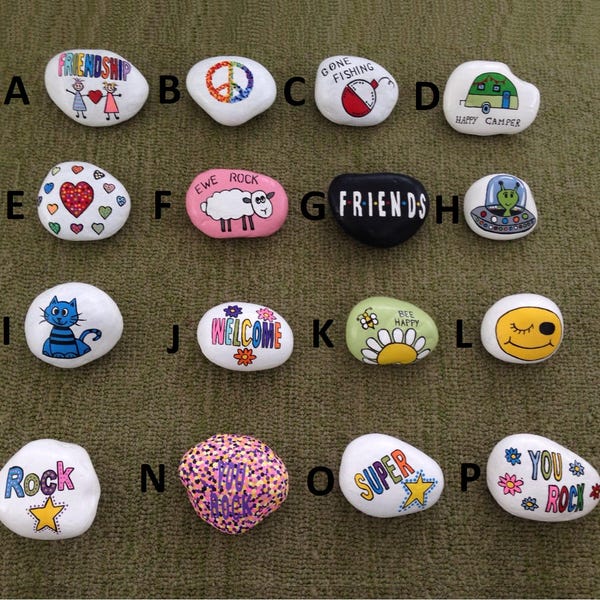 Hand Painted Rocks - Etsy