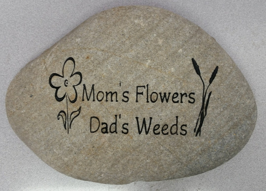 Custom Engraved Garden Rock - Etsy