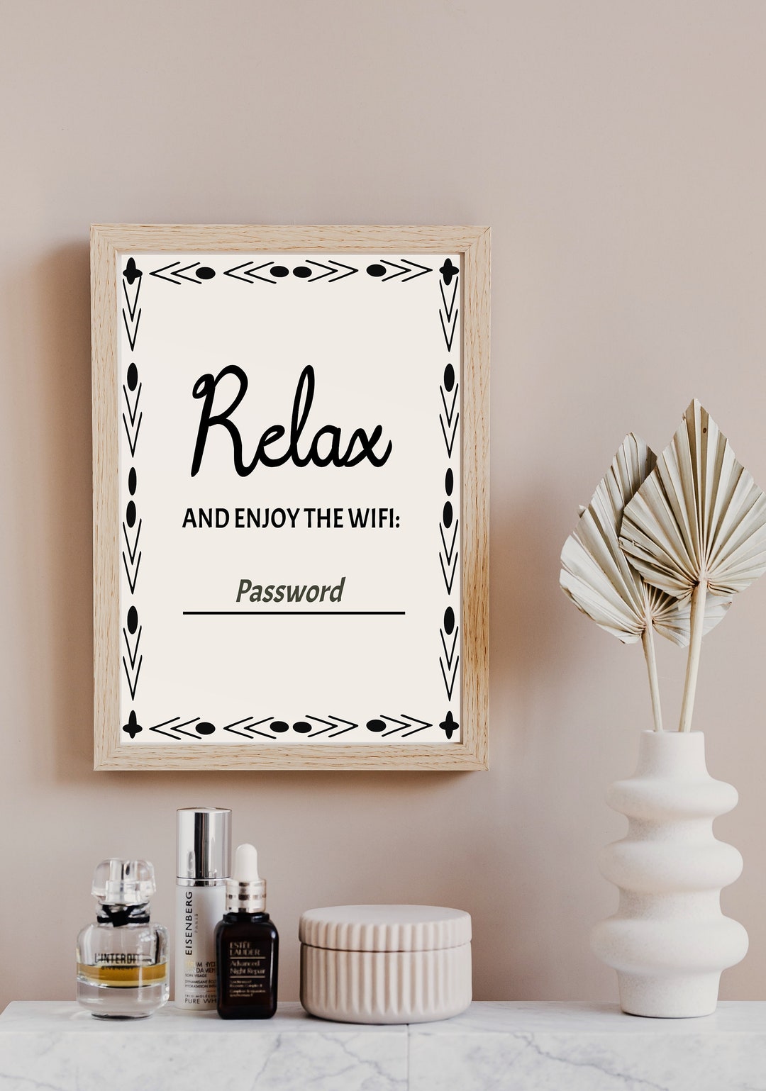 Wifi Password Sign Printable, Editable Wifi Sign Template, 8x10 ...