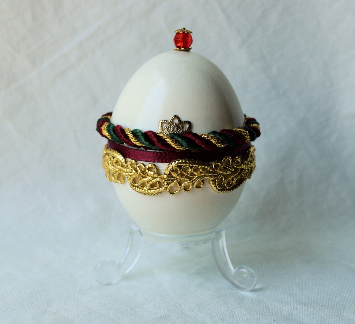 Fancy Duck Egg Box Hinged to open Reminiscent of Faberge Eggs | Etsy