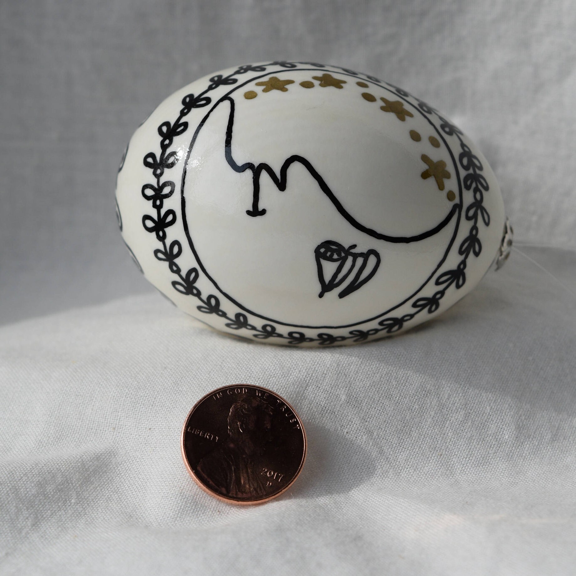 Duck Egg Art. Mehndi Henna Design. Sun and Moon Reminiscent of - Etsy