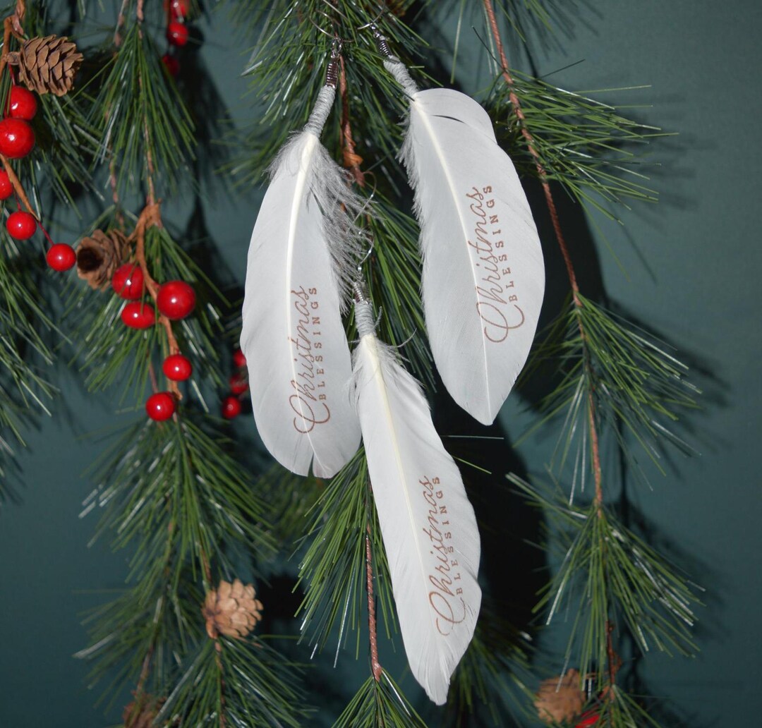 Stamped Feather. Word Feather. Feather Ornament. Farm House Décor ...