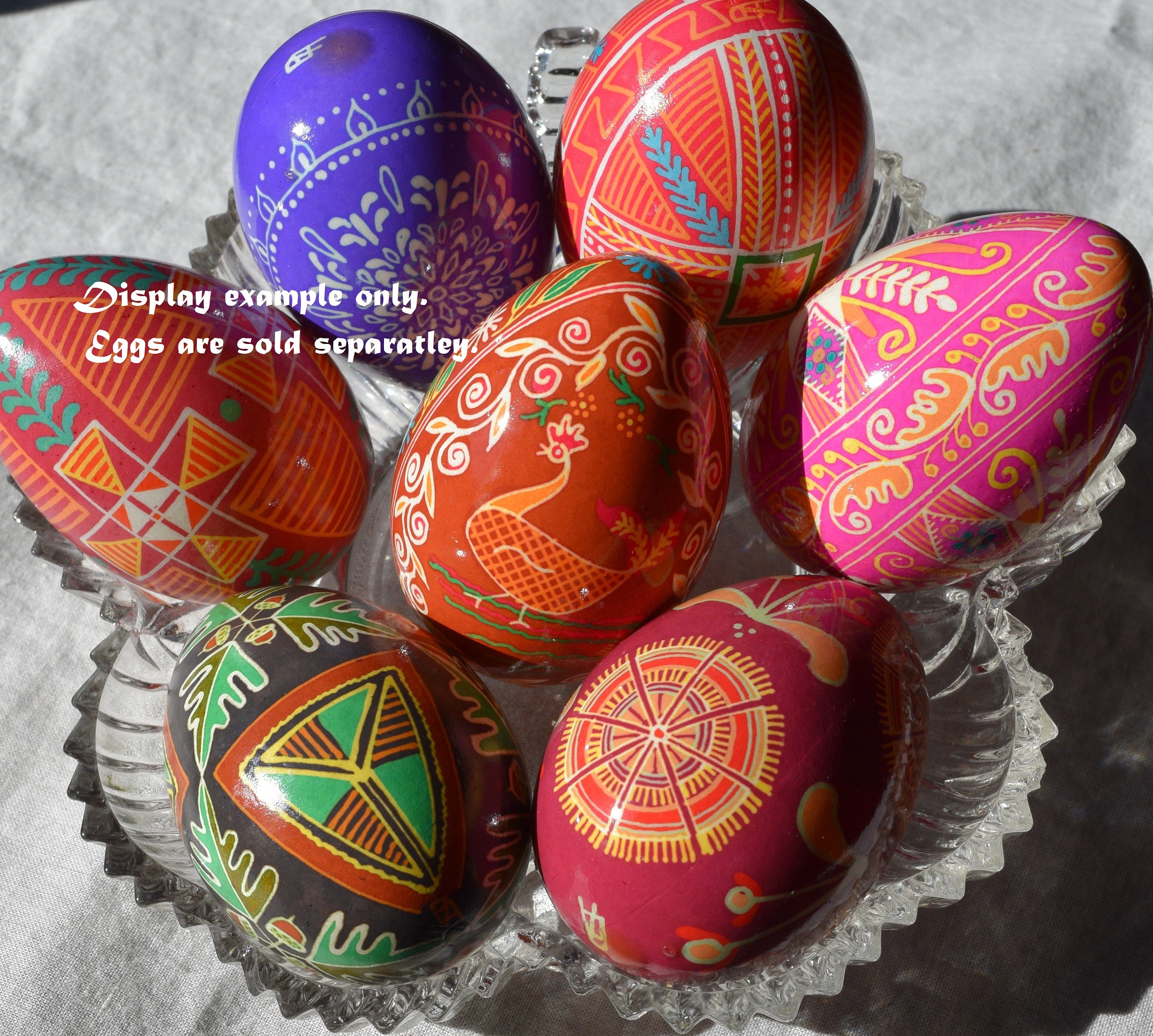 Pysanky-hand Decorated Composite Egg-easter Basket - Etsy