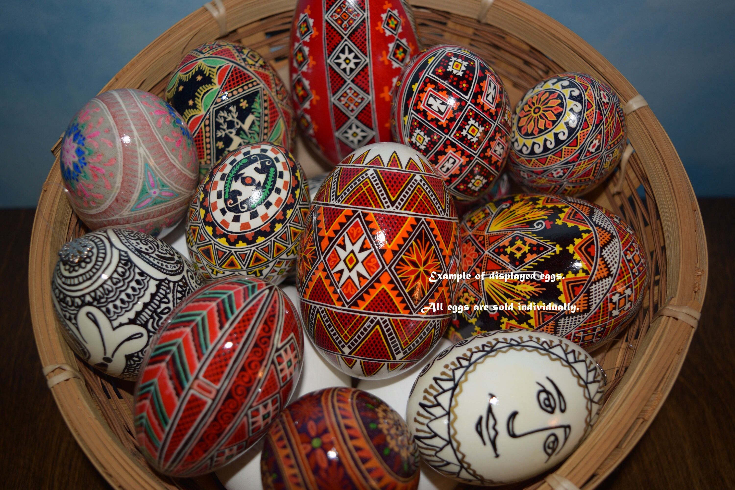 Goose Egg Pysanky-beautiful Bright Red-design of Flowers | Etsy