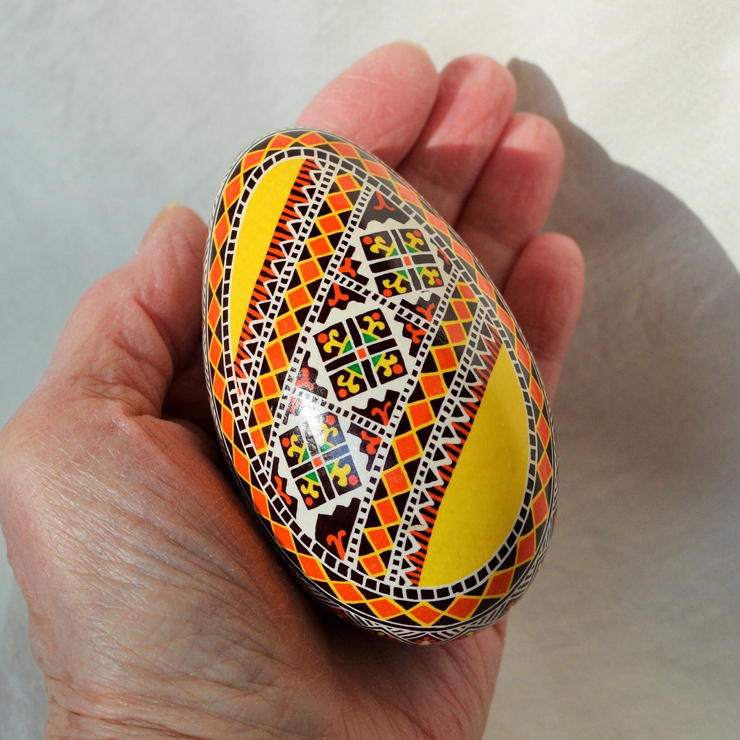 Goose Egg Pysanka Ukrainian Easter Egg. Pysanky,pisanki. Easter Egg ...