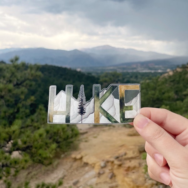 Hiking Sticker - Etsy