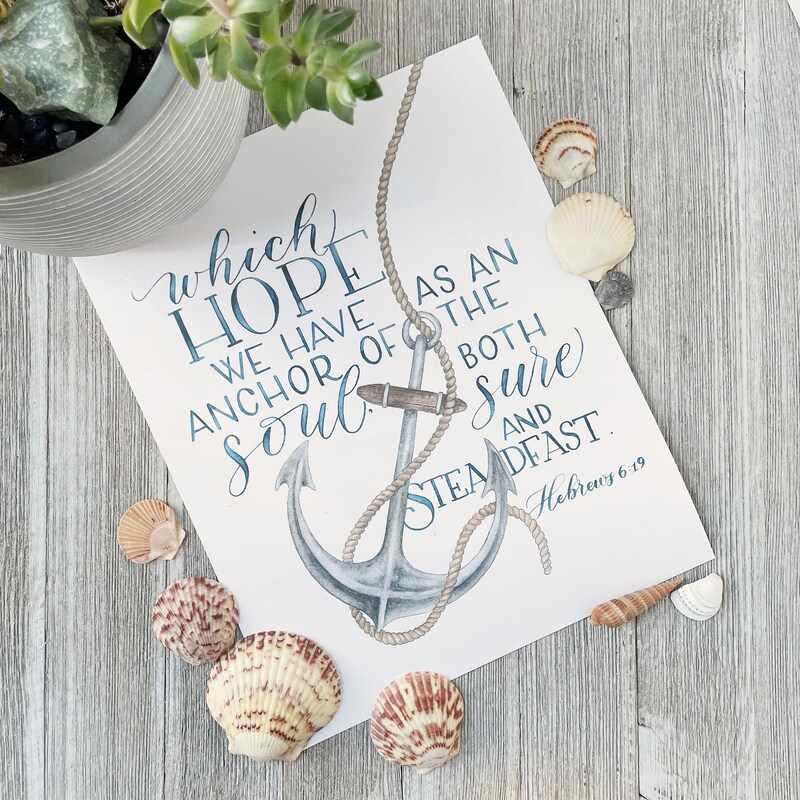 Anchor Bible Verse - Etsy