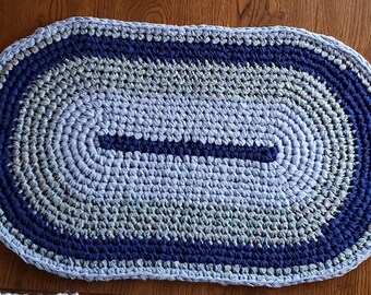 Hand Crocheted Rug - Etsy