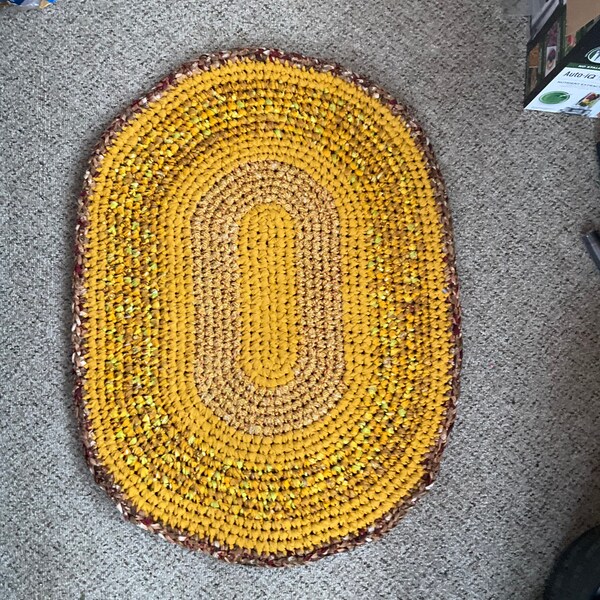 Oval Rag Rug - Etsy
