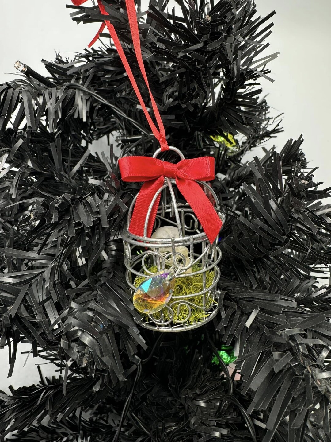 Creepmas Tree Ornament With REAL SKULL Spooky Christmas, Real Bone ...